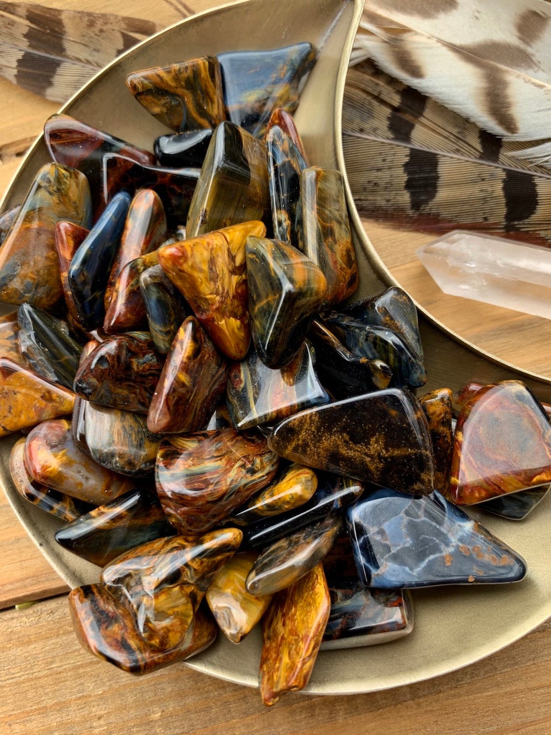 Extra Small Pietersite Pebbles // Tumbled Pietersite Namibia, South ...