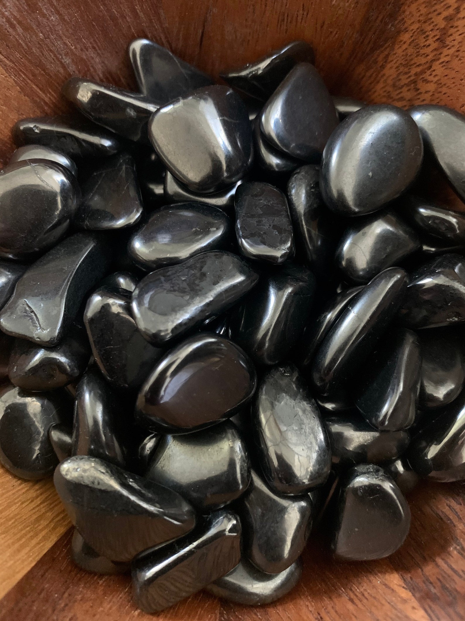 Shungite Tumbled Stone // Tumbled Shungite Stones // EMF | Etsy