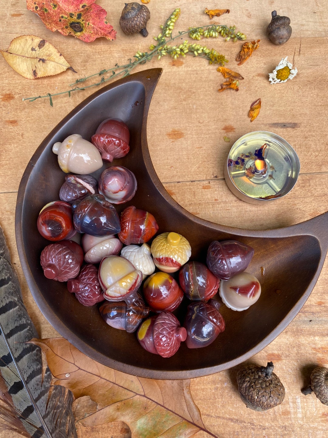 Mookaite Acorn « Crystal Acorn « Magical Acorn Stone « Mookaite Acorn ...