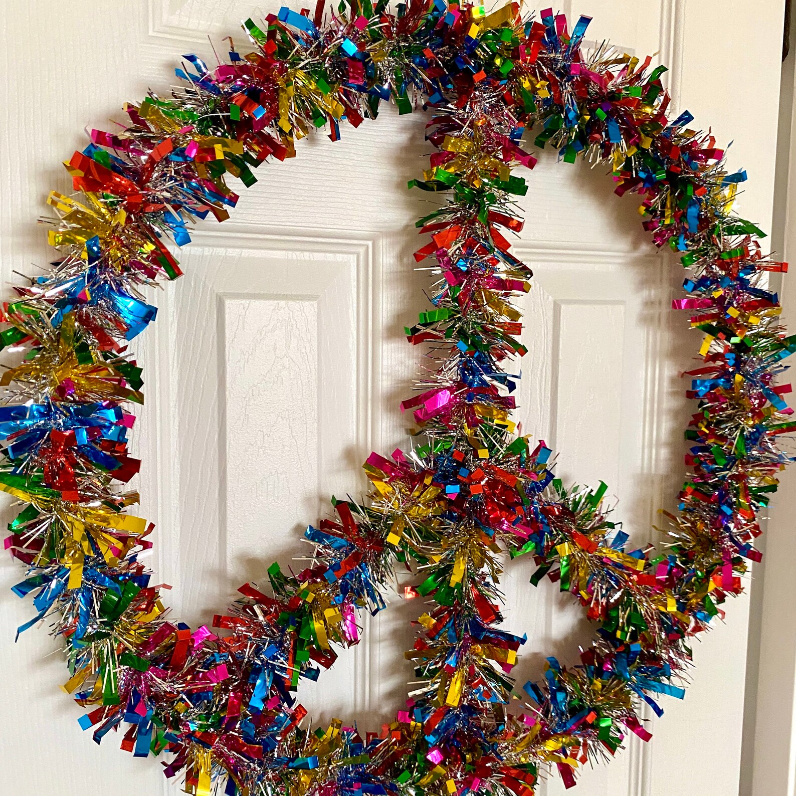 Peace Wreaths for Front Door Peace Sign Wreath Rainbow Peace - Etsy