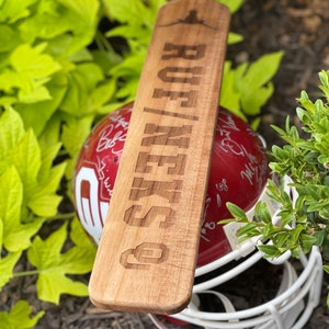 OU Sooners Acacia Wood Charcuterie Board: Ruf/neks Paddle Decor - Etsy