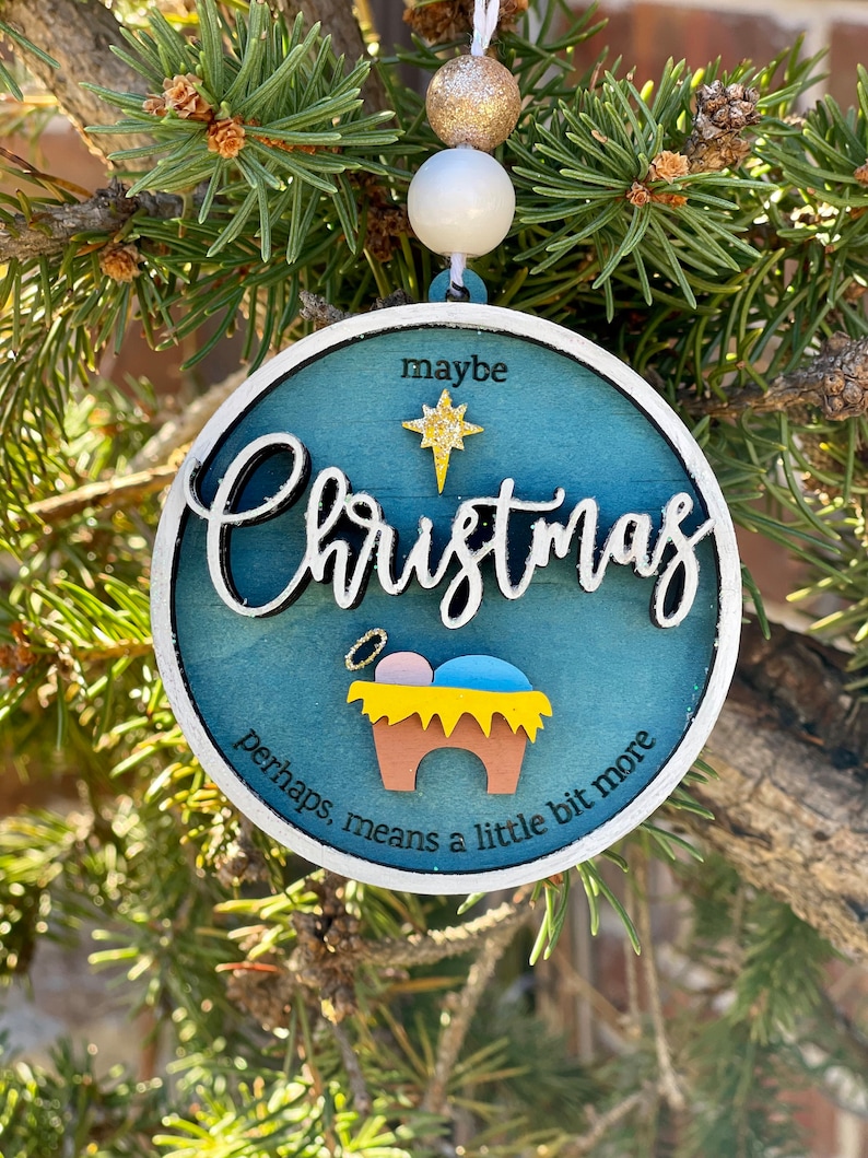 Religious Christian Birth of Christ Nativity Ornament, Perhaps ...