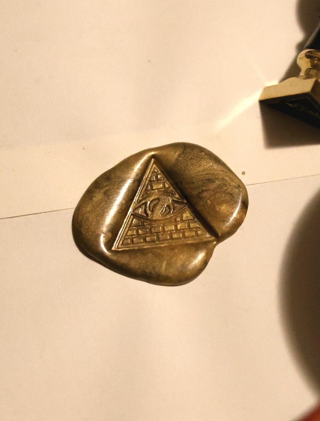 All Seeing Eye Illuminati Wax Stamp Brass Seal - Etsy