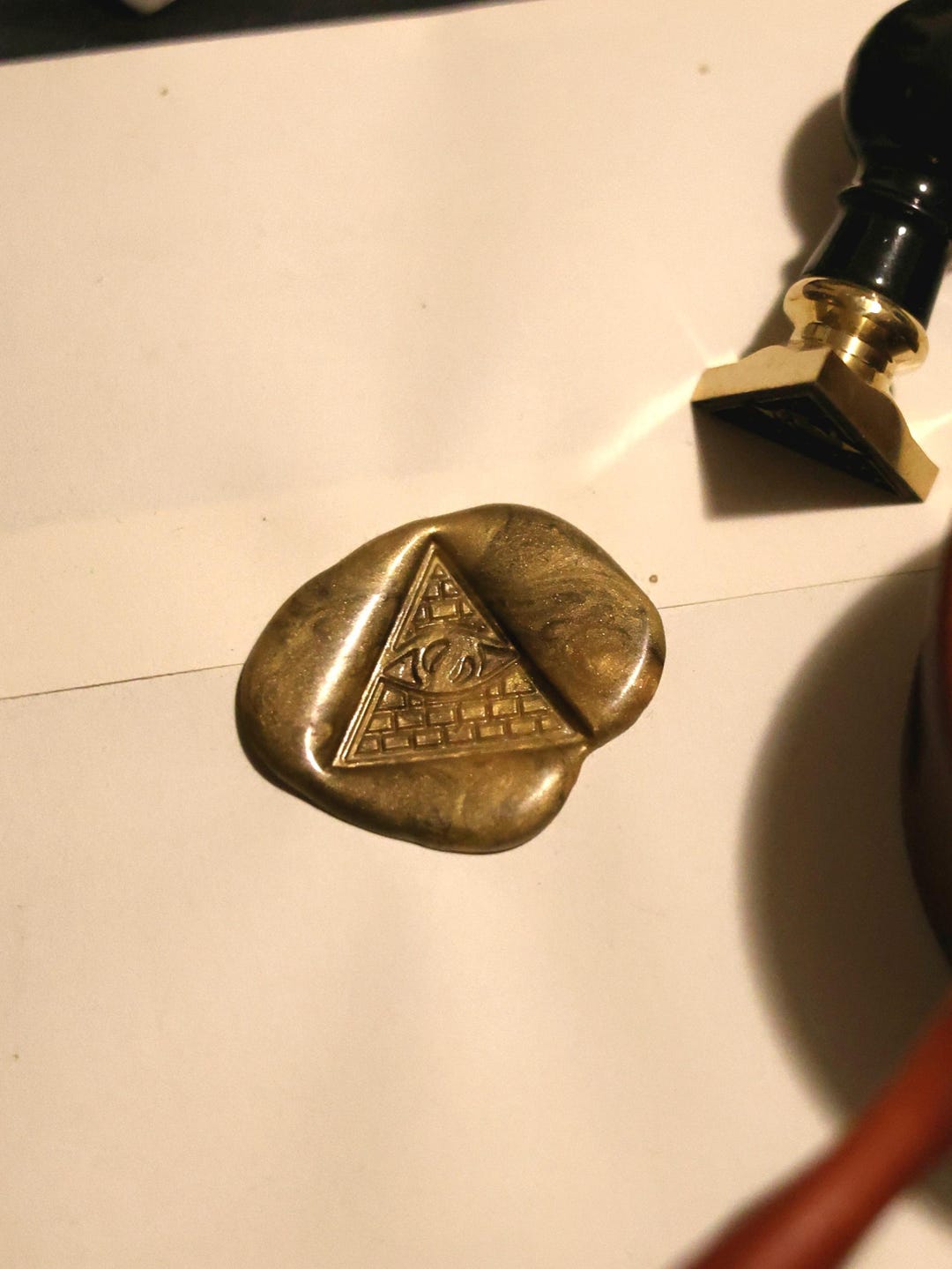 All Seeing Eye Illuminati Wax Stamp Brass Seal - Etsy
