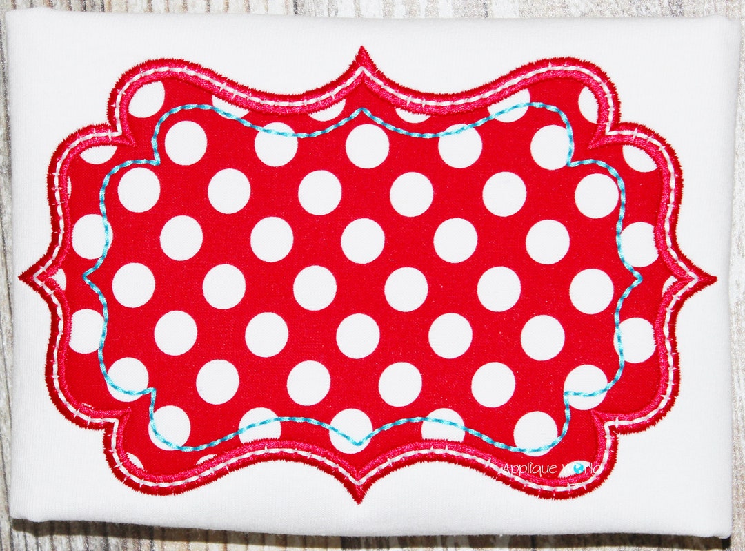 Bella Frame Applique Embroidery, Machine Embroidery, Instant Download ...