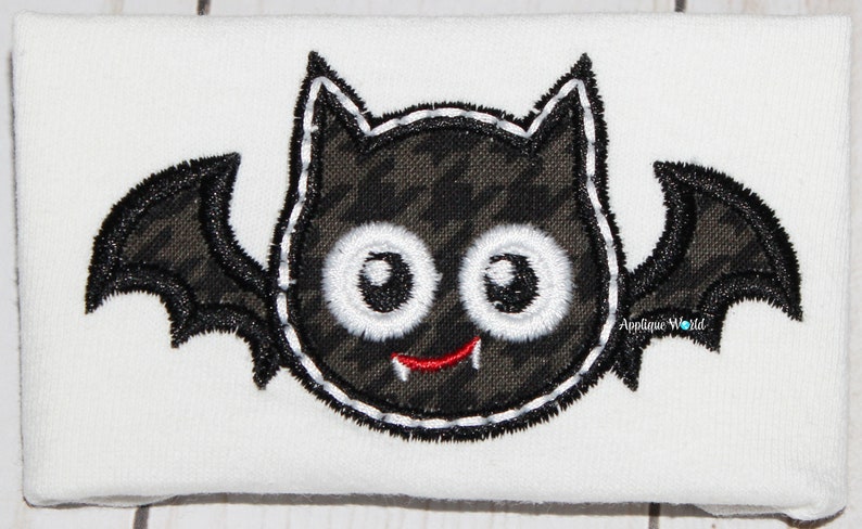 Bat Applique Machine Embroidery Pattern, Fall Applique (digital ...