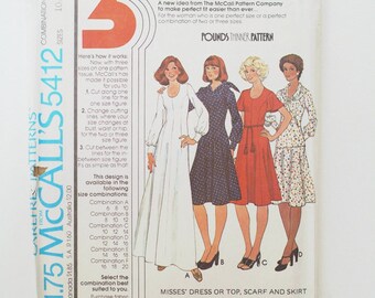 70s dress pattern | Etsy