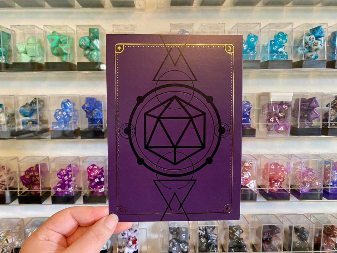 Purple and Black Geometric D20 Print - Dungeons and Dragons - Etsy