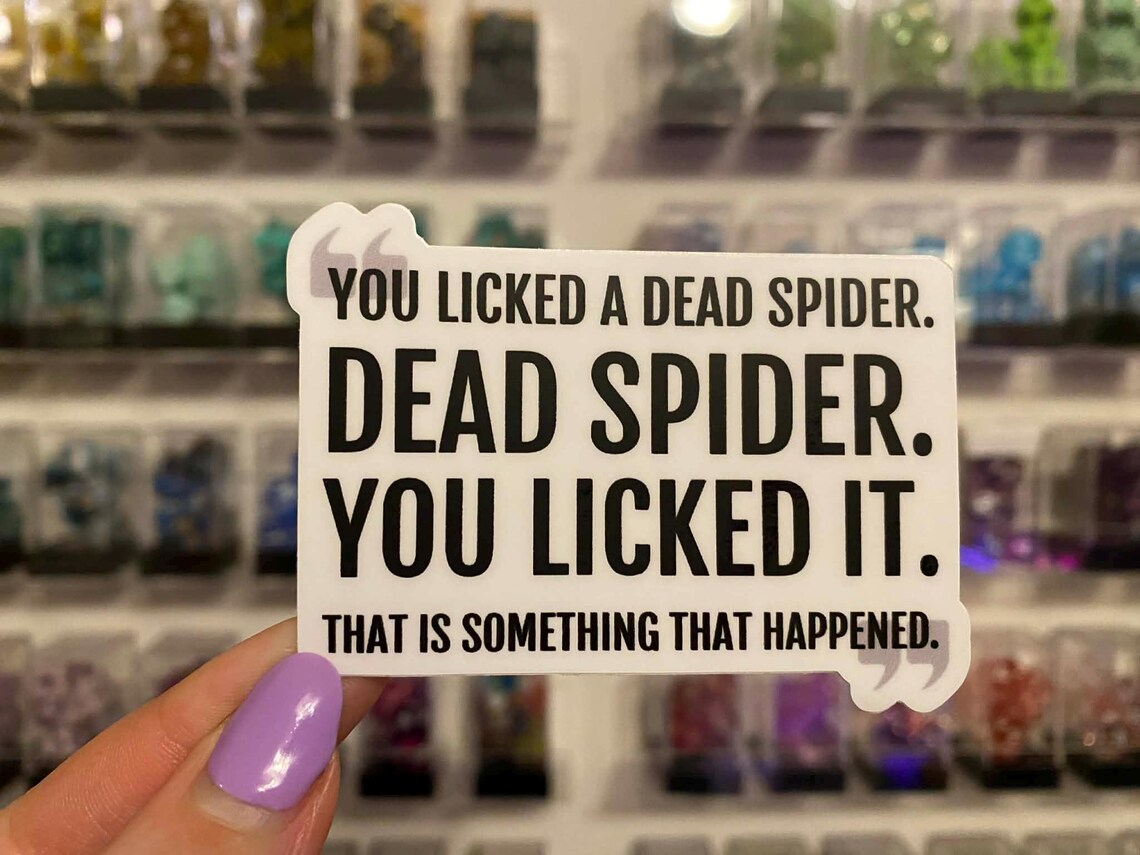Dead Spider - Gale of Waterdeep Quote - Funny Baldur's Gate 3 Sticker ...