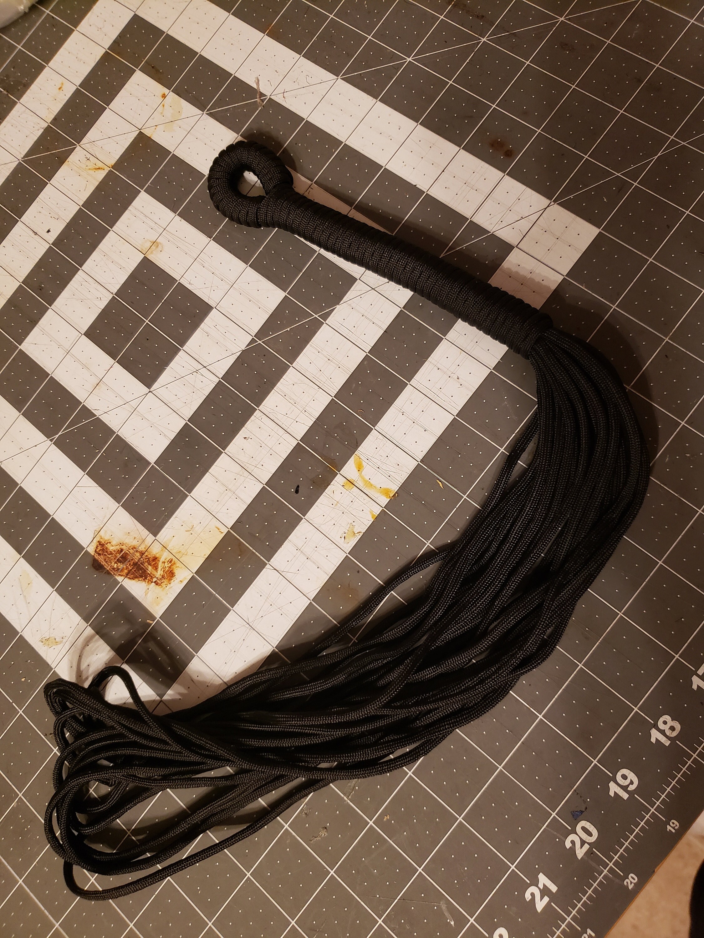 Black Paracord Flogger - Etsy