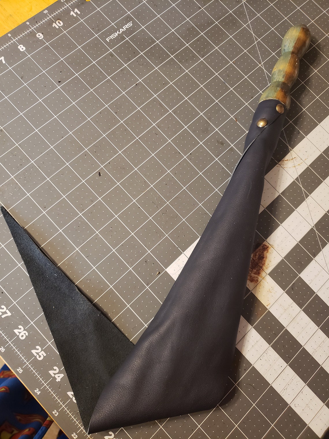 Dark Blue Dragons Tail With Insertable Handle Whip Flogger - Etsy