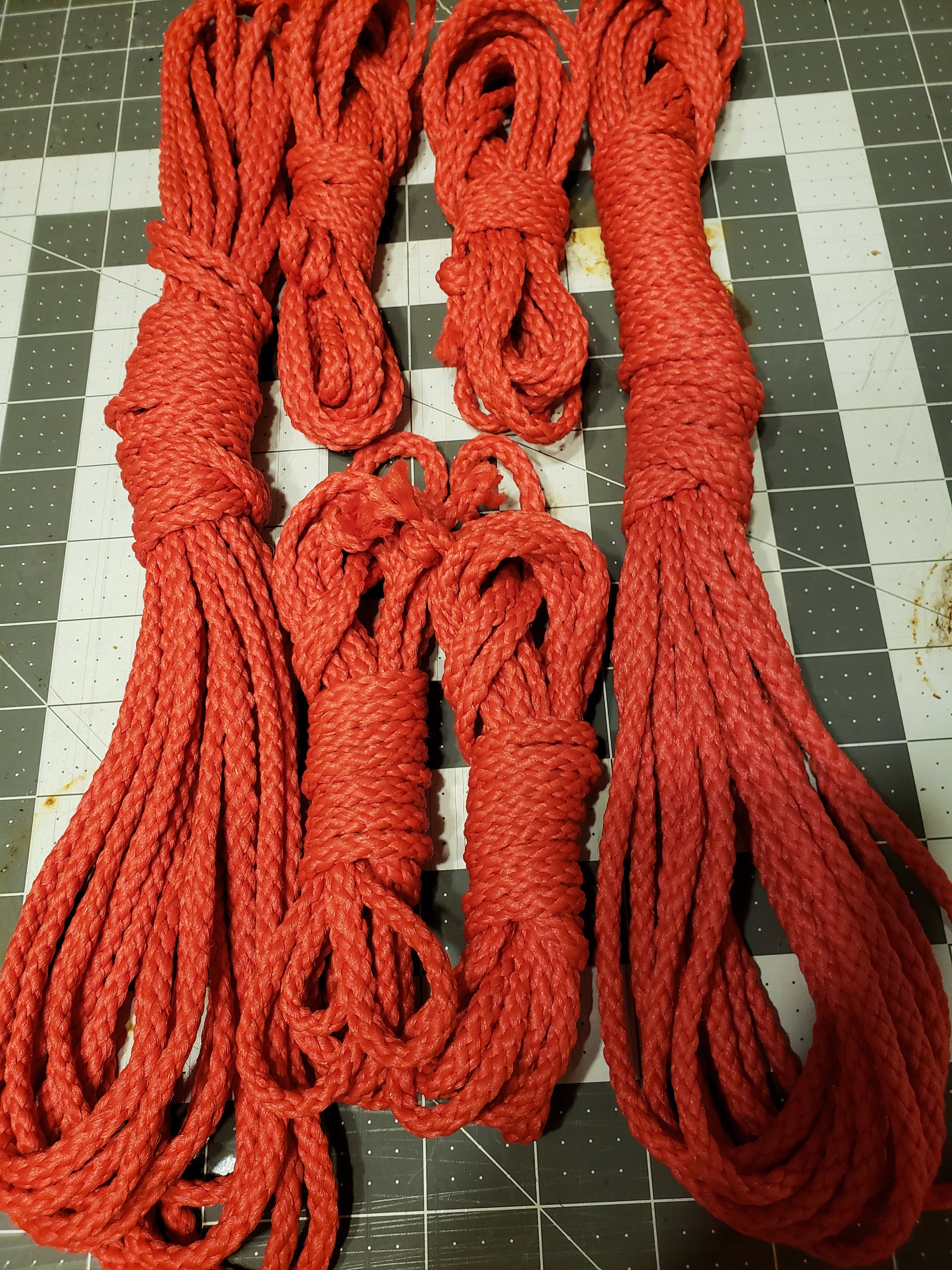 100 Foot Set Red 6mm Bondage Shibari Rope - Etsy