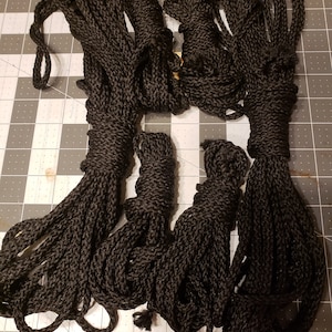100 Ft Set 6mm Black Bondage Shibari Rope - Etsy