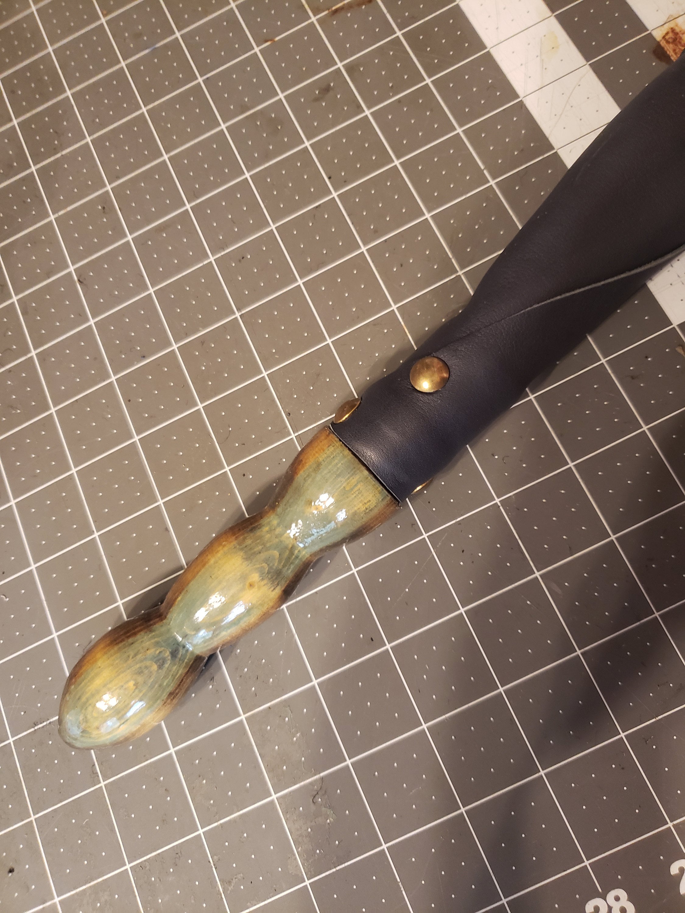 Dark Blue Dragons Tail With Insertable Handle Whip Flogger - Etsy