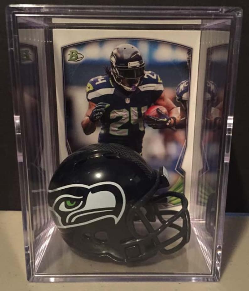 Seattle Seahawks NFL Players Mini Helmet Shadowbox W/ Card - Etsy