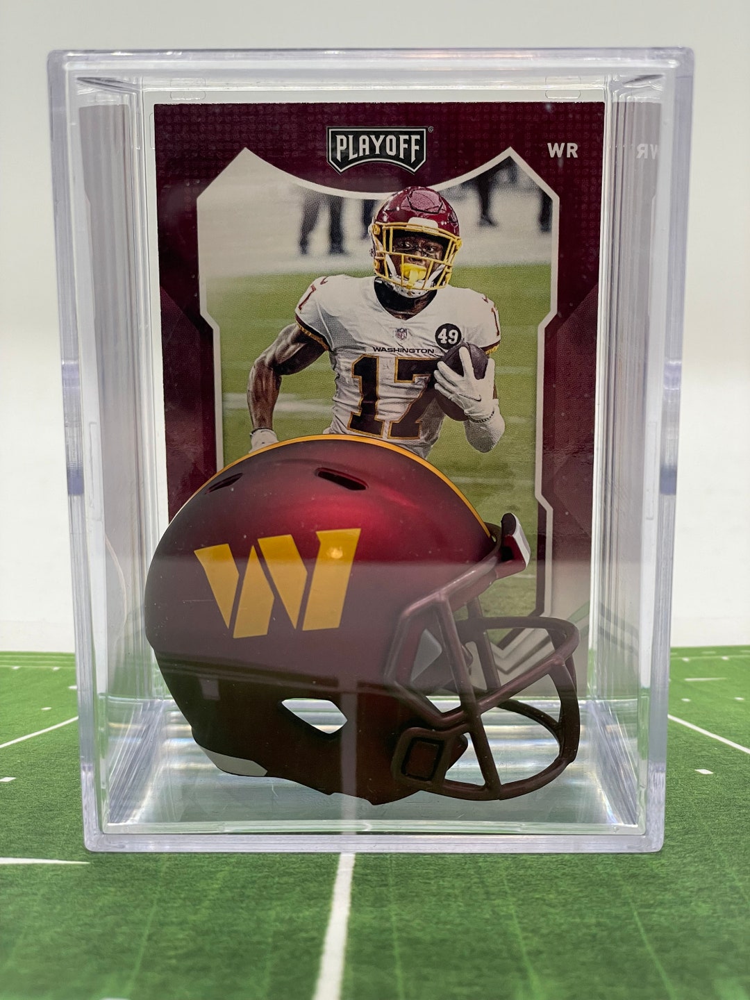 Washington Commanders Mini Helmet Shadowbox W/ Terry Mclaurin Card - Etsy