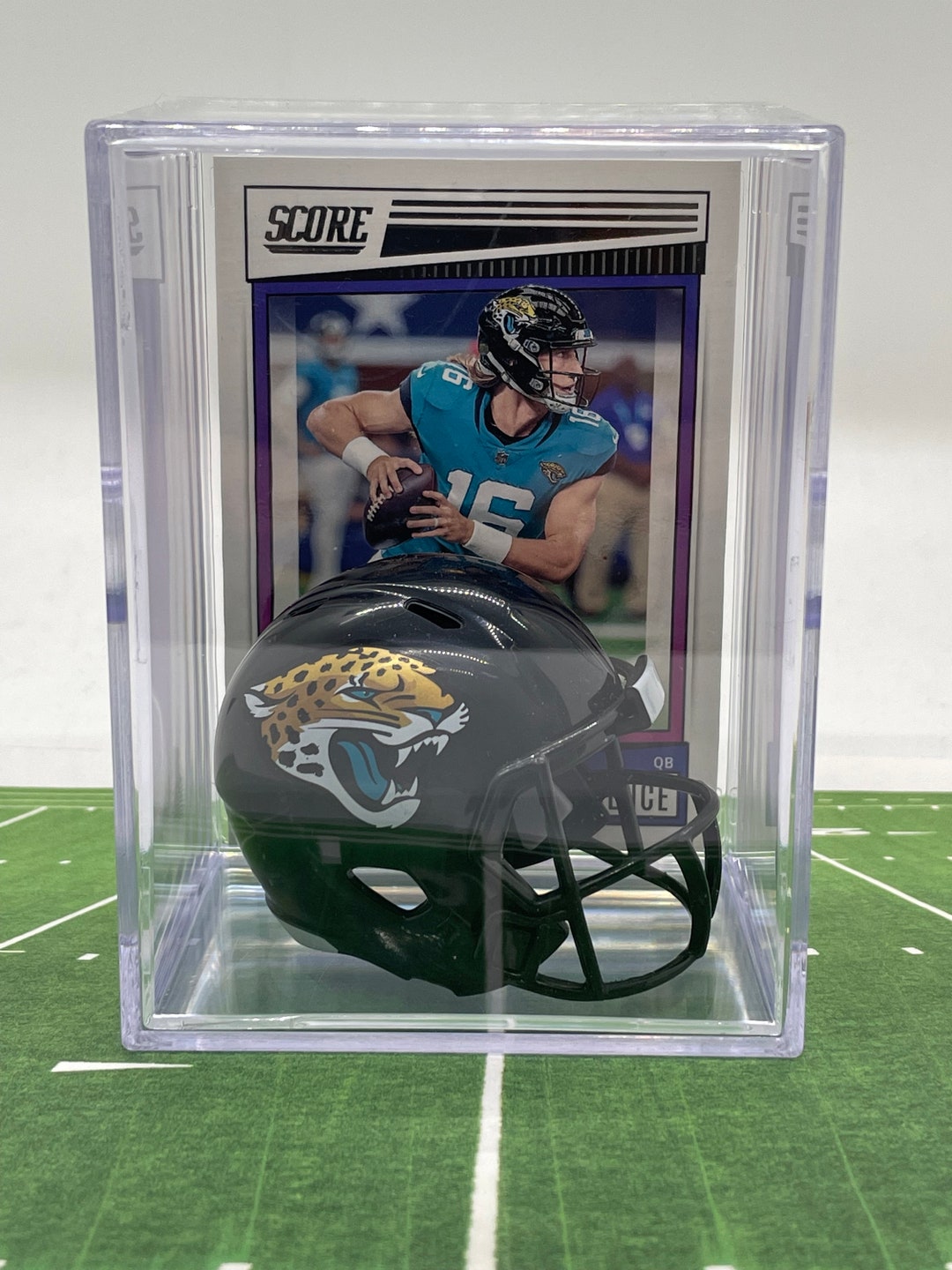 Jacksonville Jaguars Mini Helmet Shadowbox W/ Card - Etsy