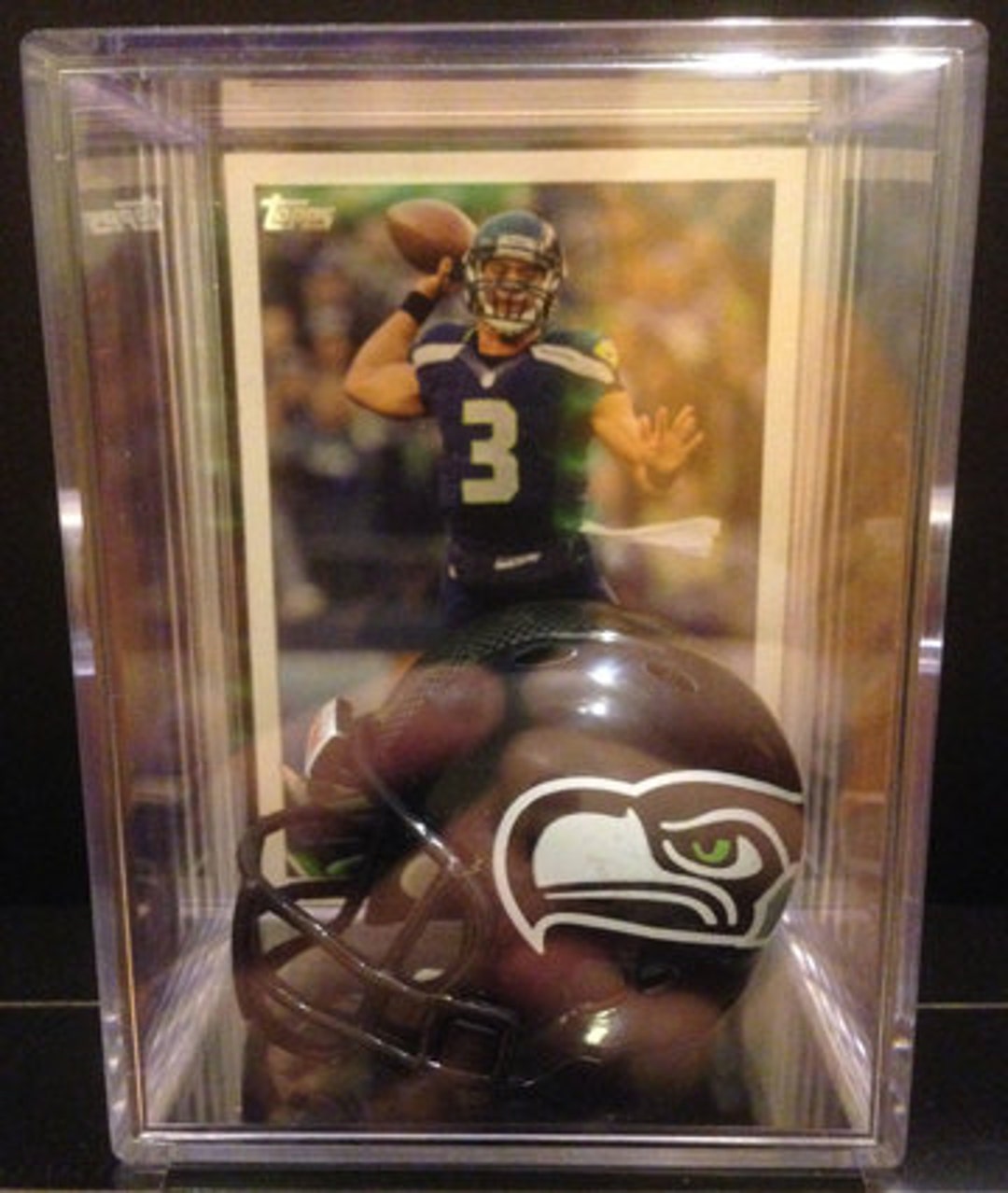 Seattle Seahawks NFL Players Mini Helmet Shadowbox W/ Card - Etsy