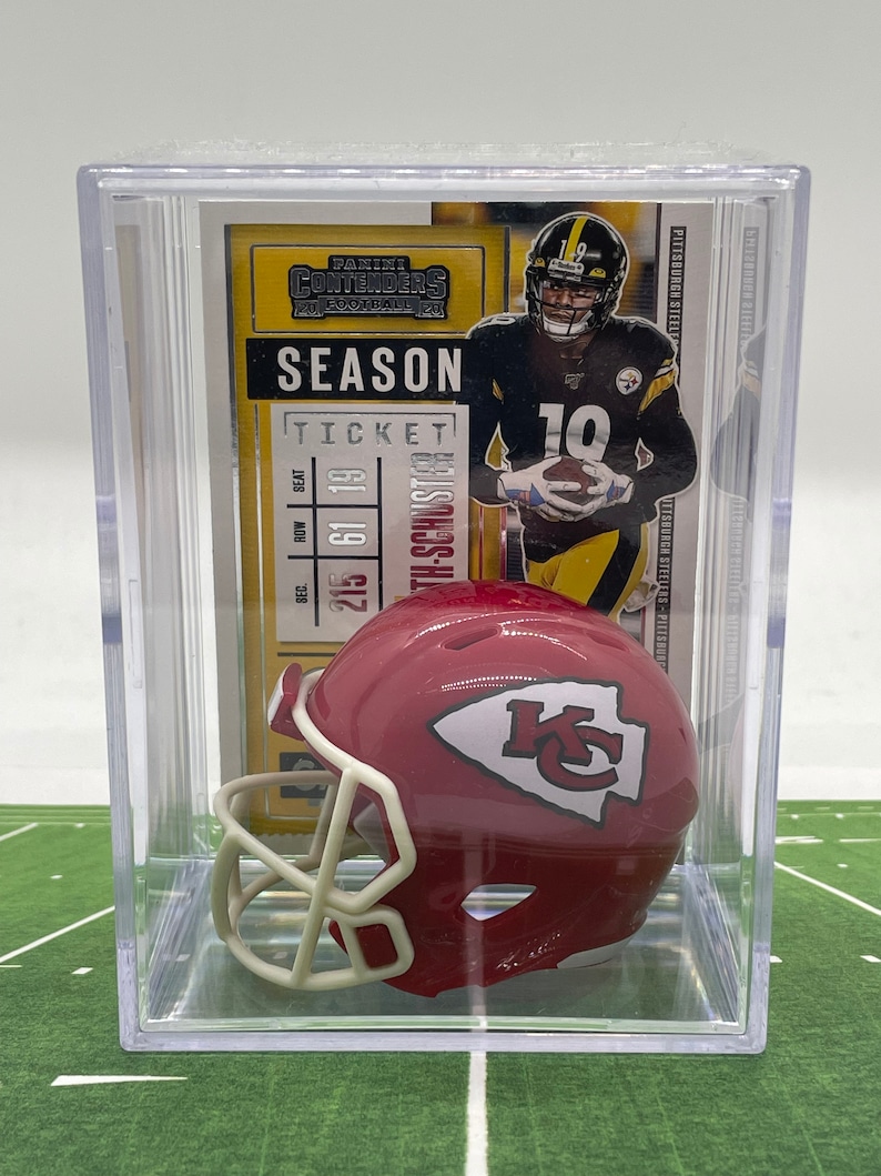 Kansas City Chiefs Players Mini Helmet Shadowbox W/ Football | Etsy