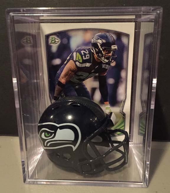 Seattle Seahawks NFL Players Mini Helmet Shadowbox W/ Card | Etsy