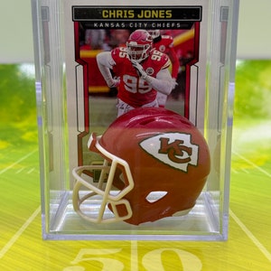 Kansas City Chiefs Players Mini Helmet Shadowbox W/ Football Card - Etsy