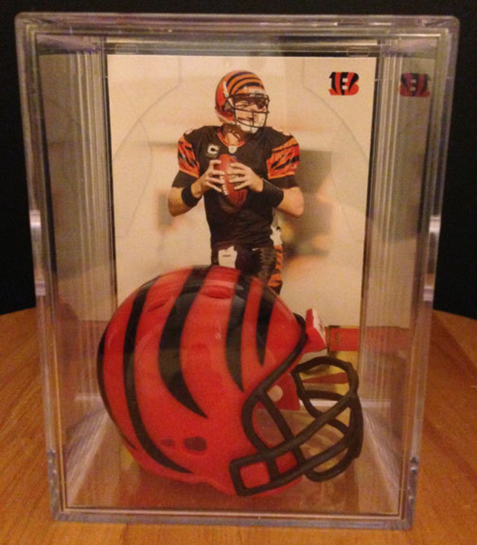 Cincinnati Bengals NFL Players Mini Helmet Shadowbox W/ Card - Etsy