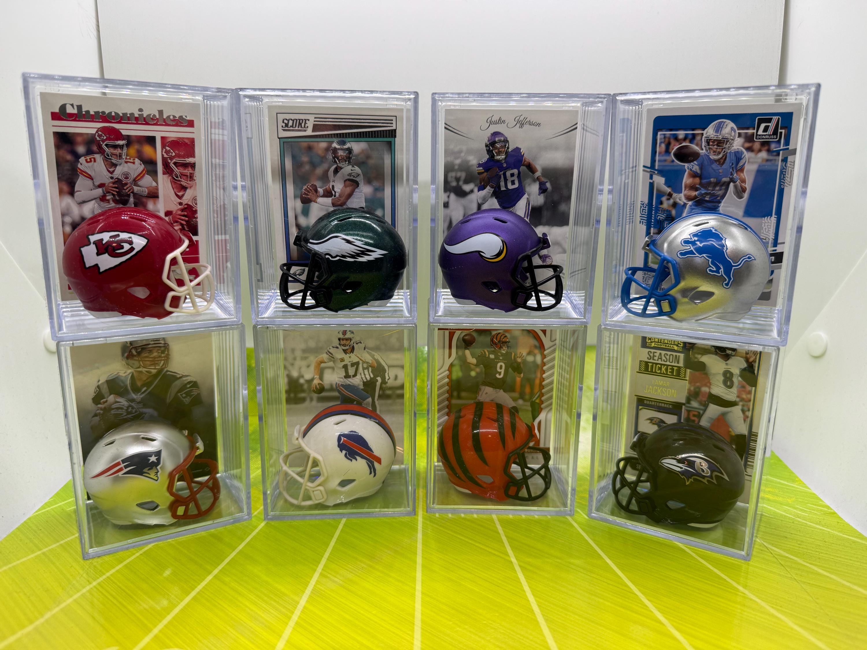 Chicago Bears Coach Mike Ditka Mini Helmet Shadowbox W/ Card - Etsy