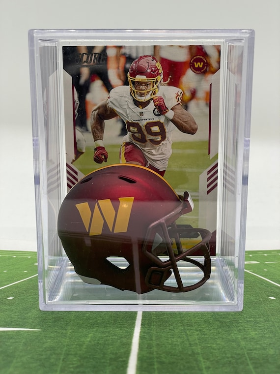 Washington Commanders Mini Helmet Shadowbox W/ Chase Young - Etsy