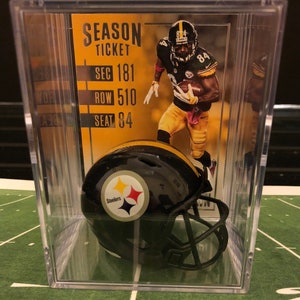 Pittsburgh Steelers NFL Players Mini Helmet Shadowbox W/ Card - Etsy