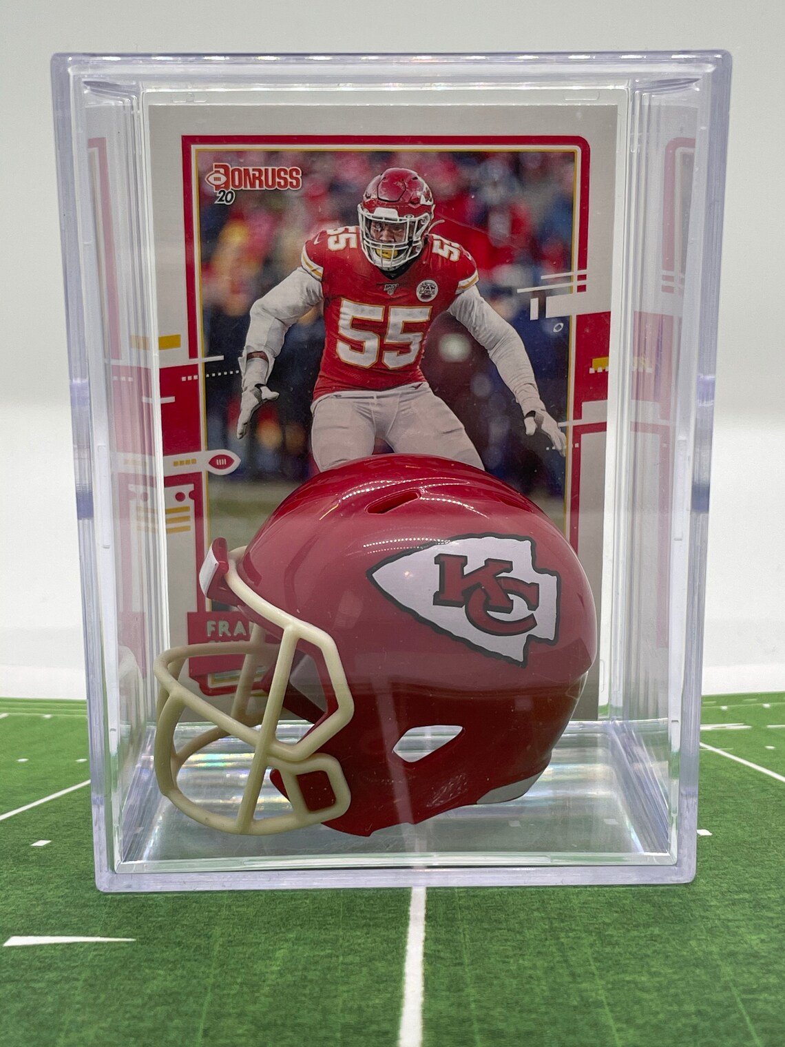 Kansas City Chiefs Players Mini Helmet Shadowbox W/ Football | Etsy