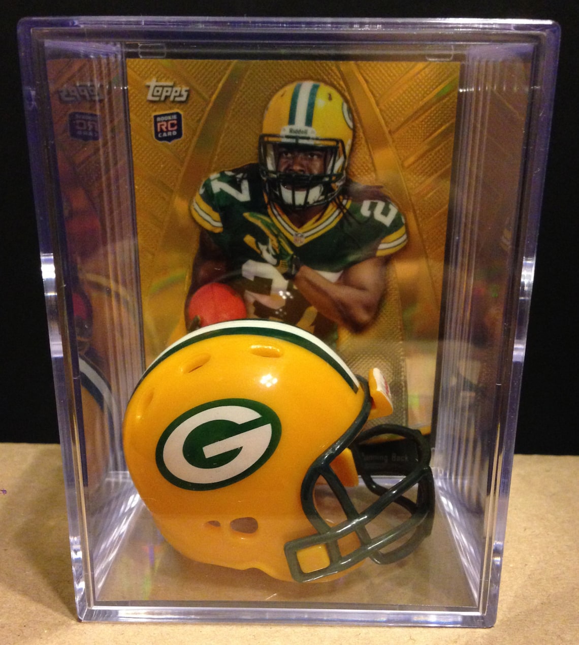 Green Bay Packers NFL Players Mini Helmet Shadowbox W/ Card | Etsy