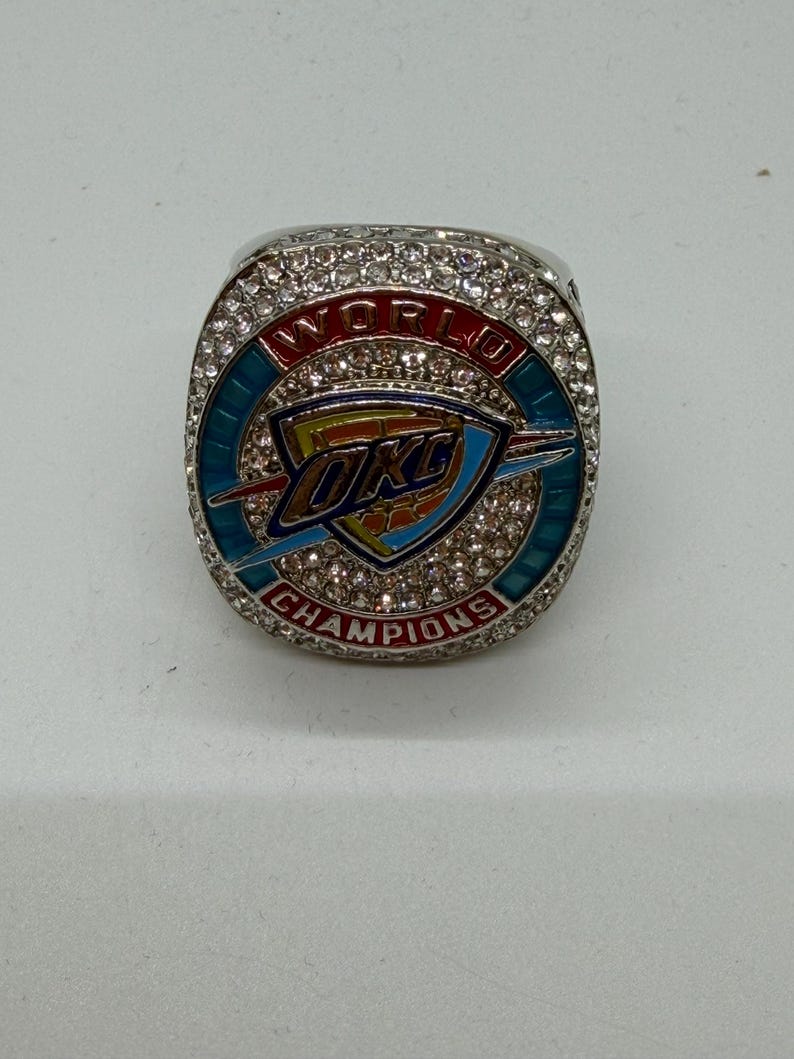 Oklahoma City Thunder 2025 NBA Championship Commemorative Ring and ...