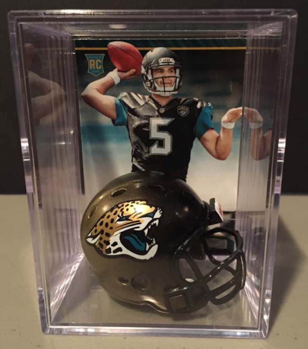 Jacksonville Jaguars NFL Players Mini Helmet Shadowbox W/ Card - Etsy