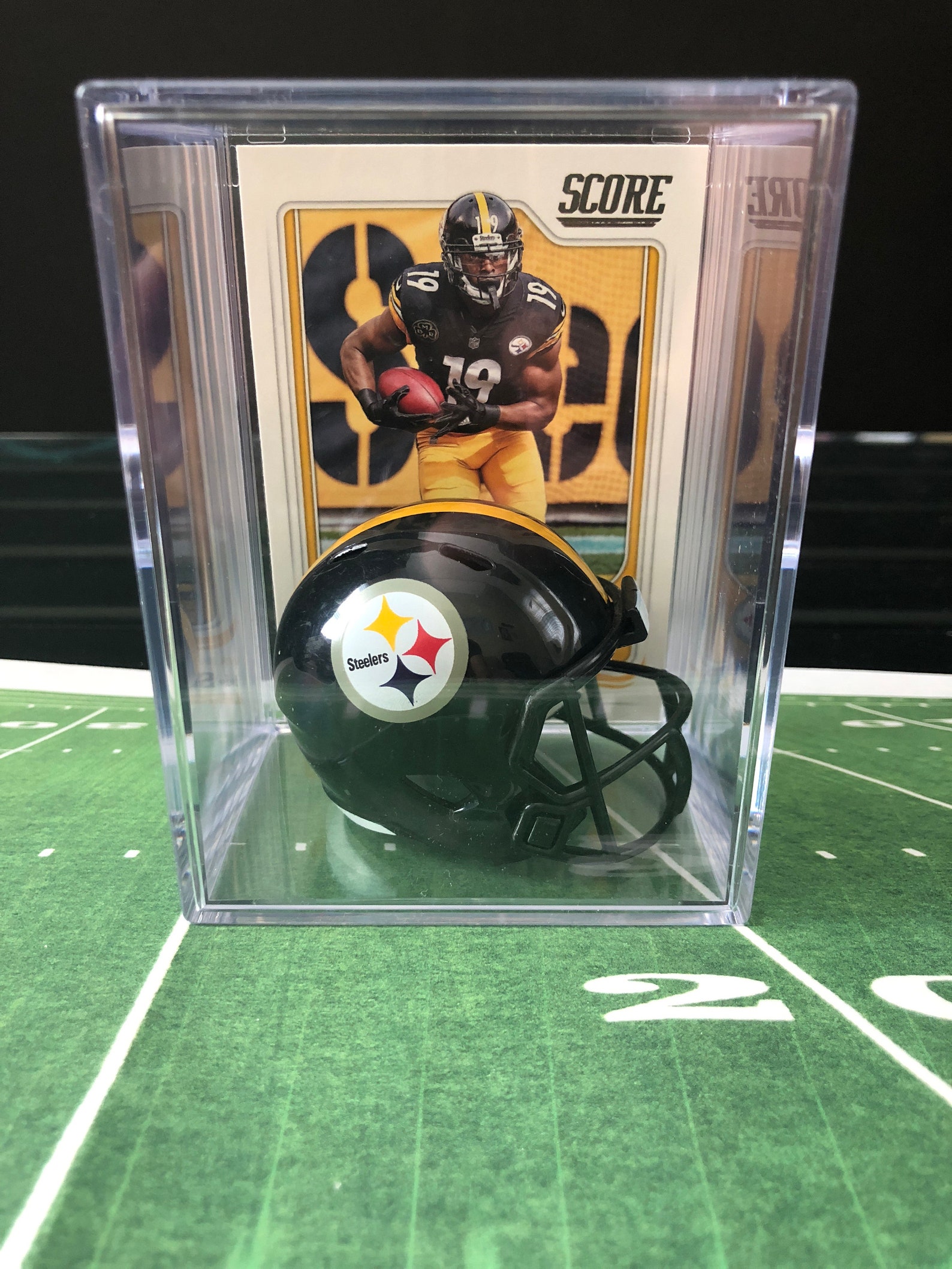 Pittsburgh Steelers NFL Players Mini Helmet Shadowbox W/ Card - Etsy
