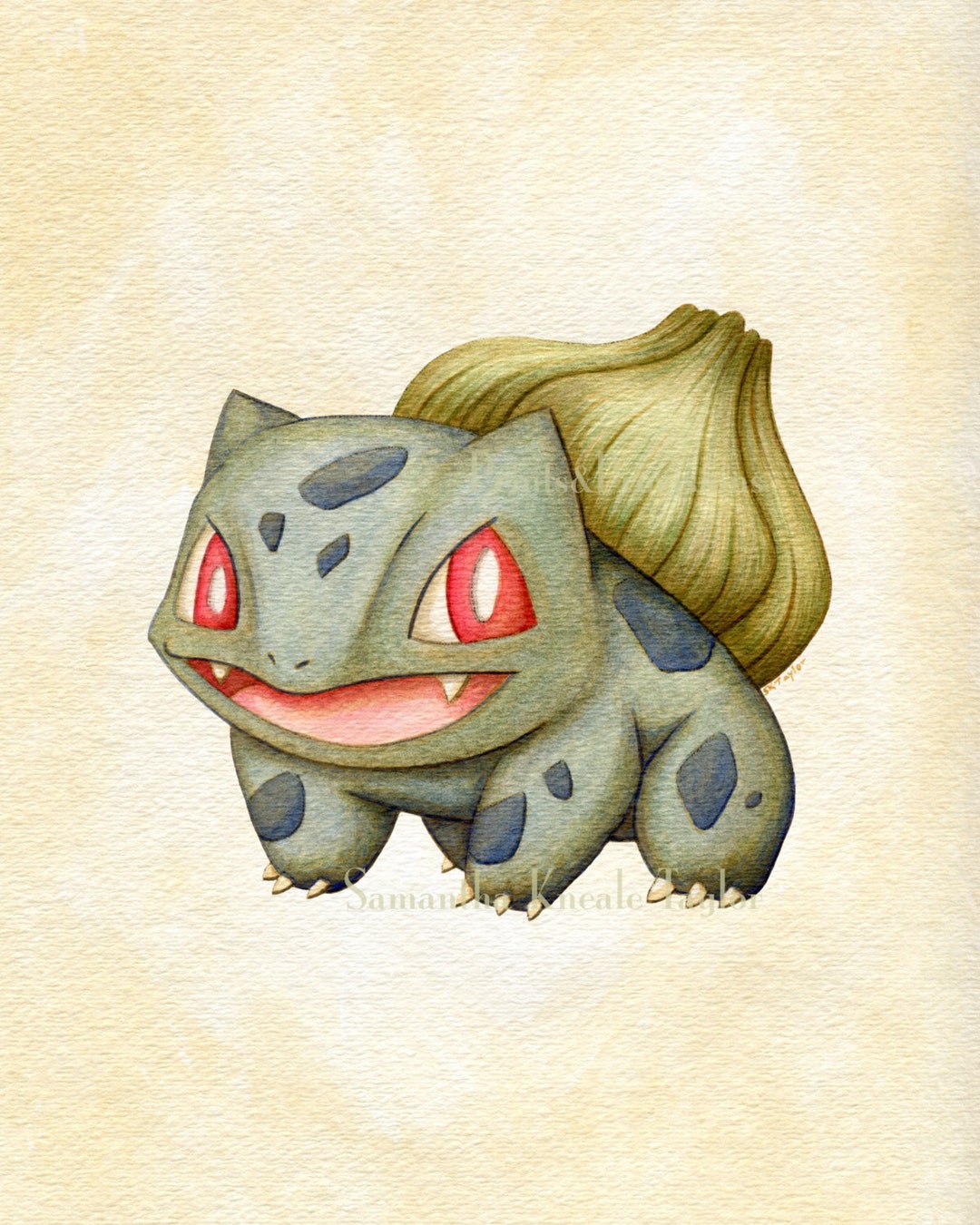 Realistic Bulbasaur Drawing