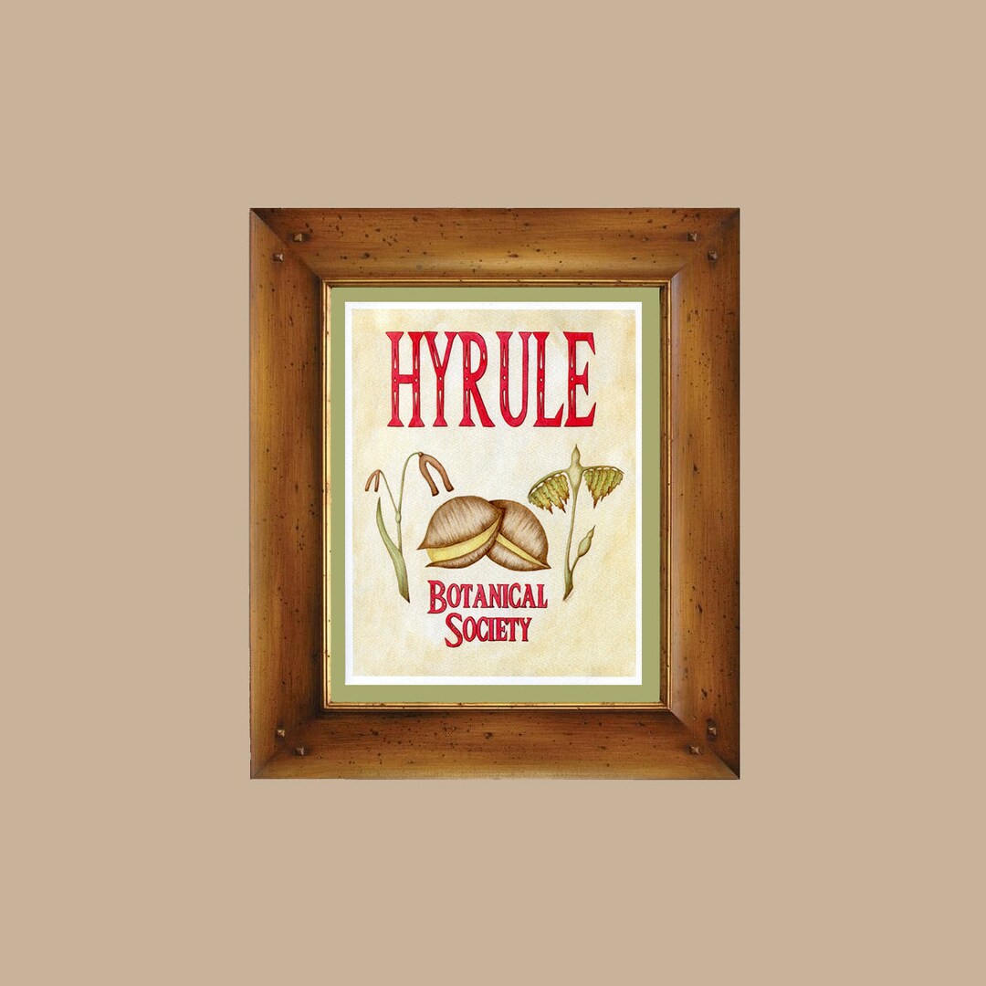 Hyrule Botanical Society - Legend of Zelda Art Print - Vintage ...