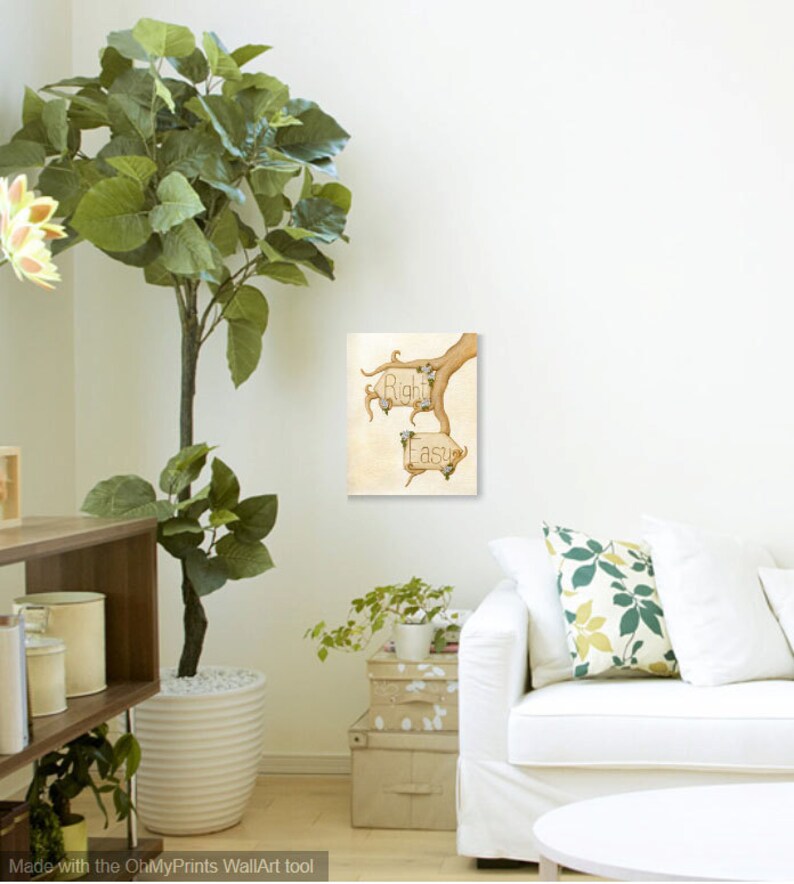 Right Versus Easy Path Illustrated Quote Art Print Harry | Etsy