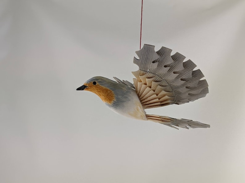Hand Carved Robin Songbird Wood Carving Handmade Bird - Etsy