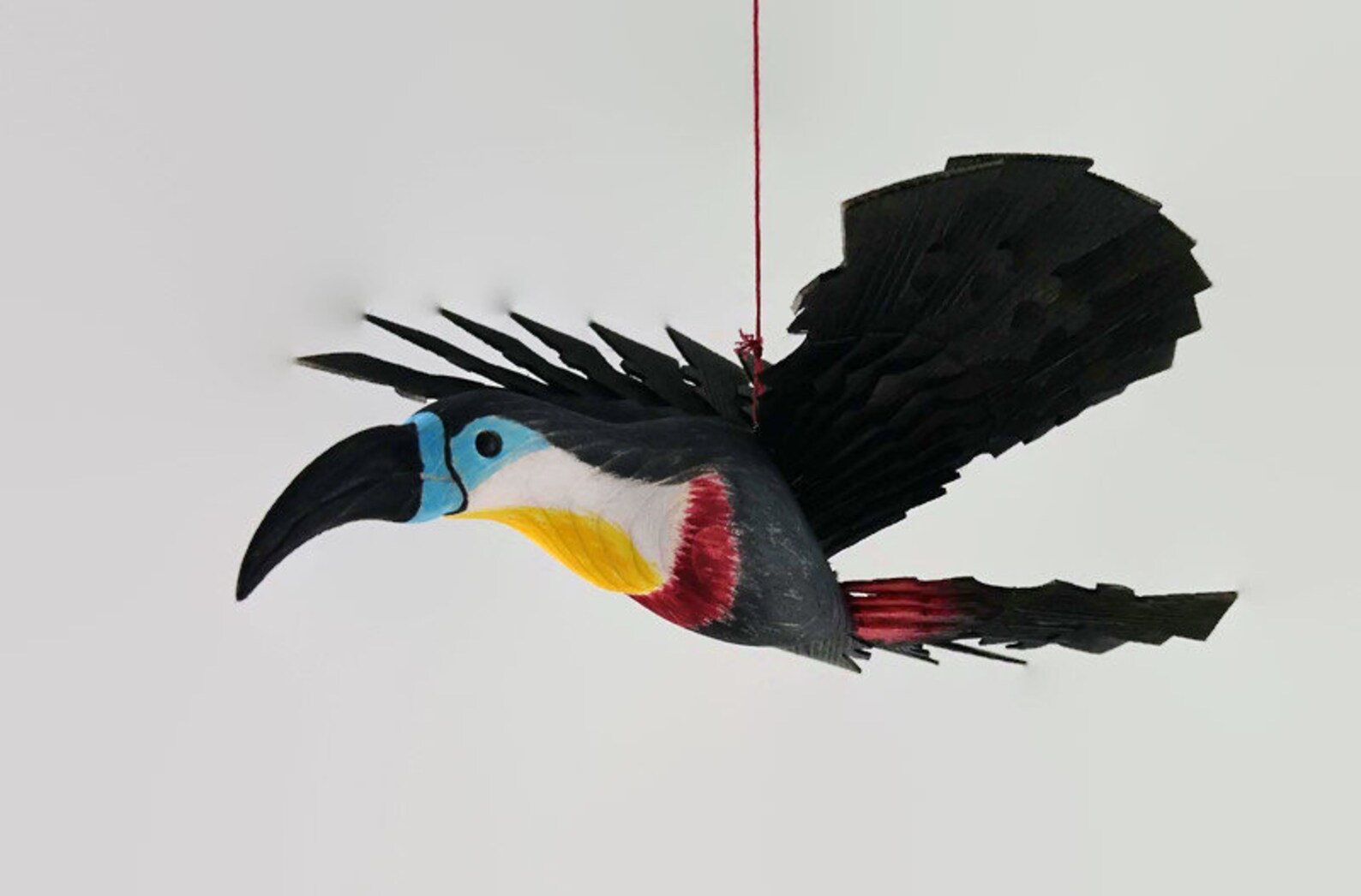 Carved Bird Channel-billed Toucan Handmade Fan Bird Carving - Etsy