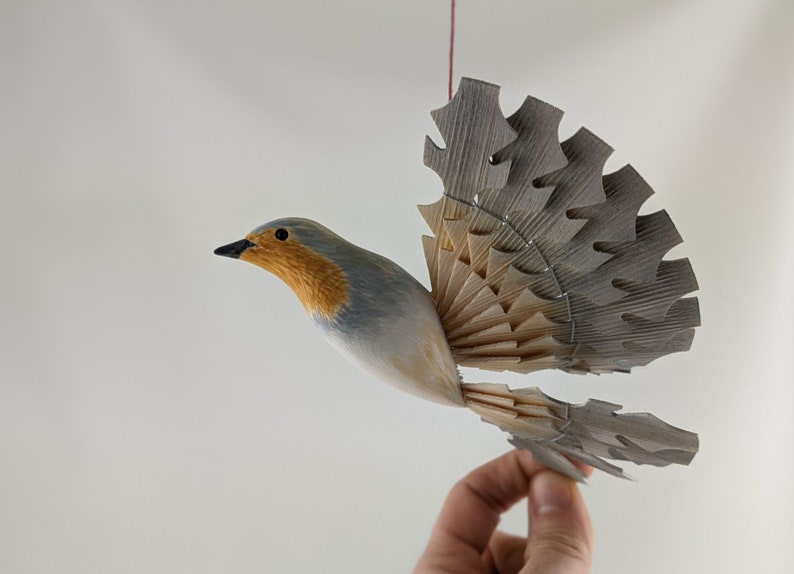Hand Carved Robin Songbird Wood Carving Handmade Bird - Etsy