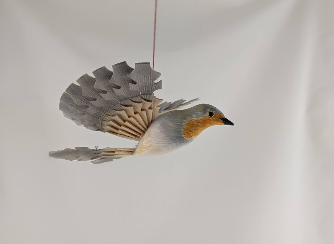 Hand Carved Robin Songbird Wood Carving Handmade Bird - Etsy