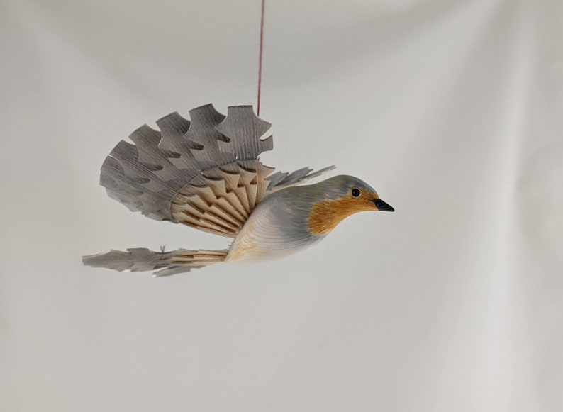 Hand Carved Robin Songbird Wood Carving Handmade Bird - Etsy