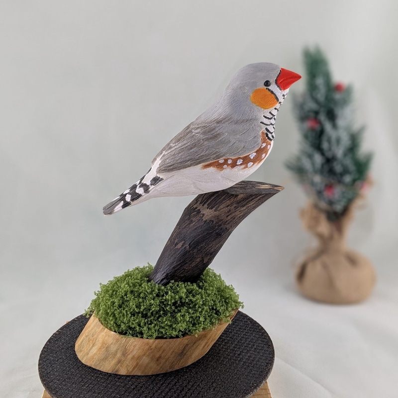 Wood Carving Finch - Etsy UK