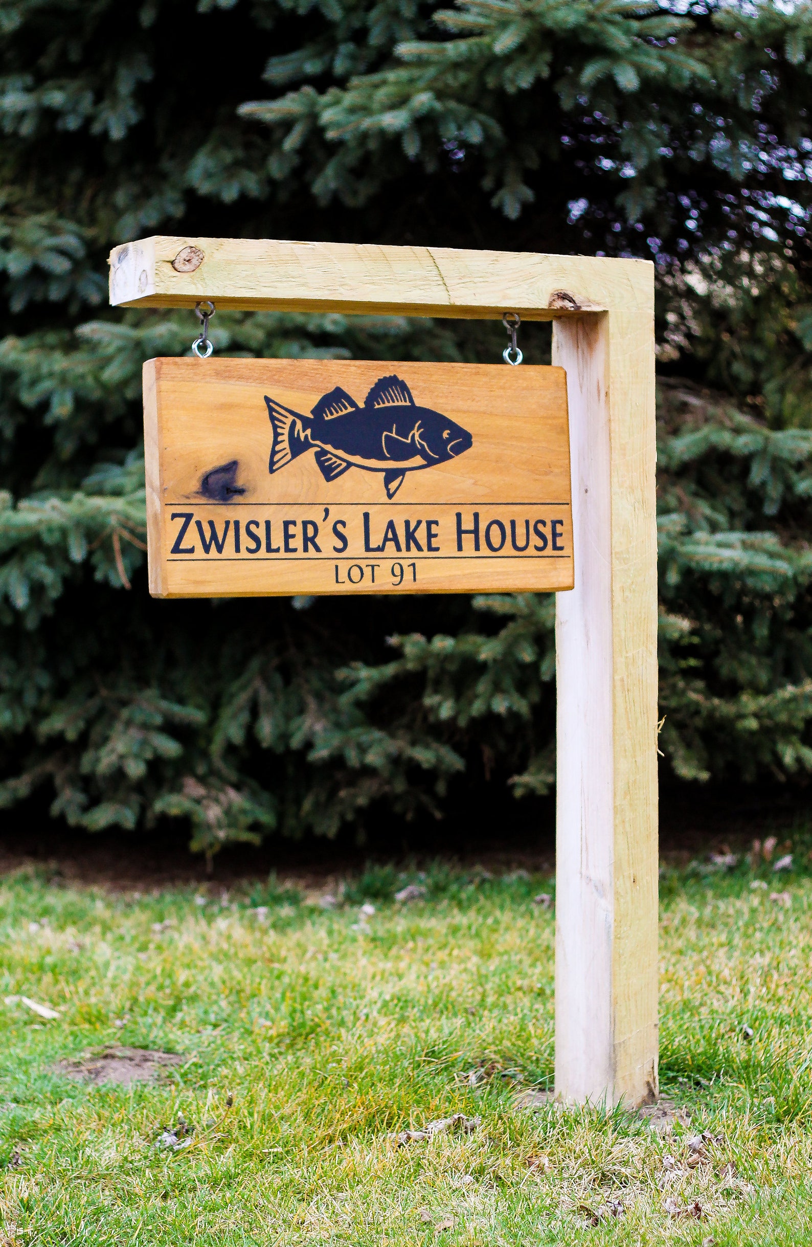 Yard Sign With Post Last Name Sign wood Name Sign Address Etsy