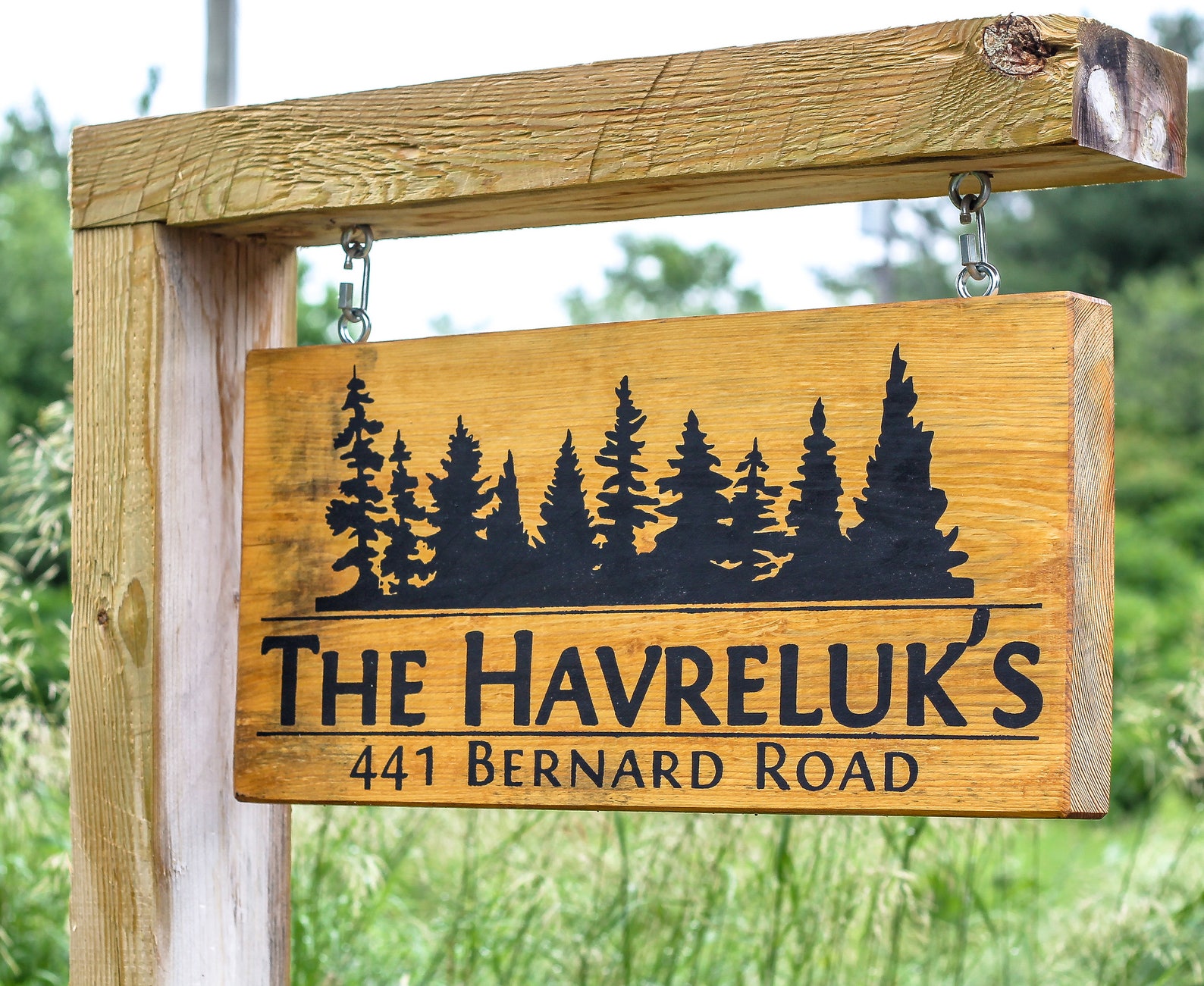 Hanging House Number Signs.hanging House Signs.house Address - Etsy