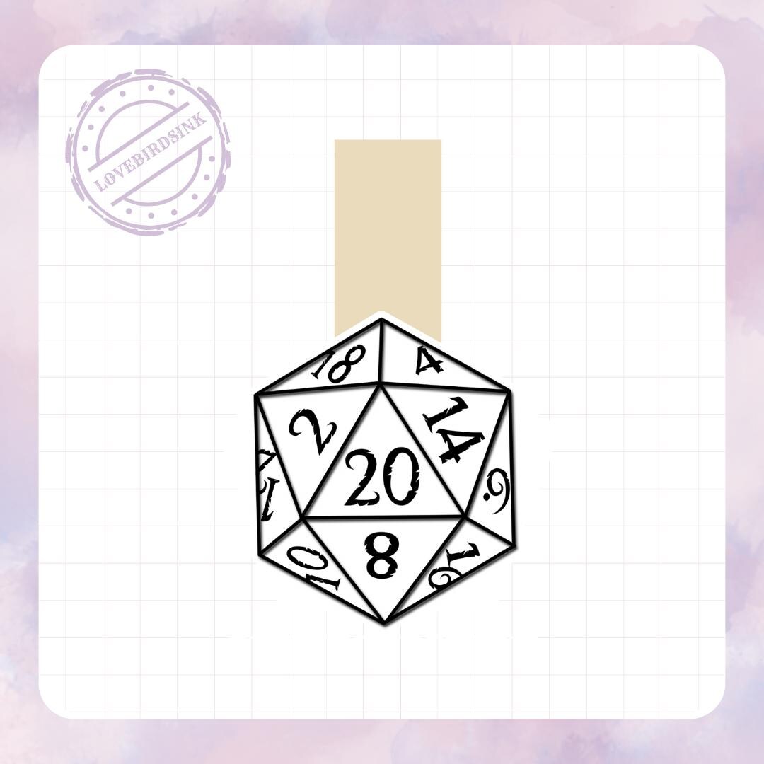 DND Magnetic Bookmark D20 Handmade Page Marker for RPG Fans Dugeons ...