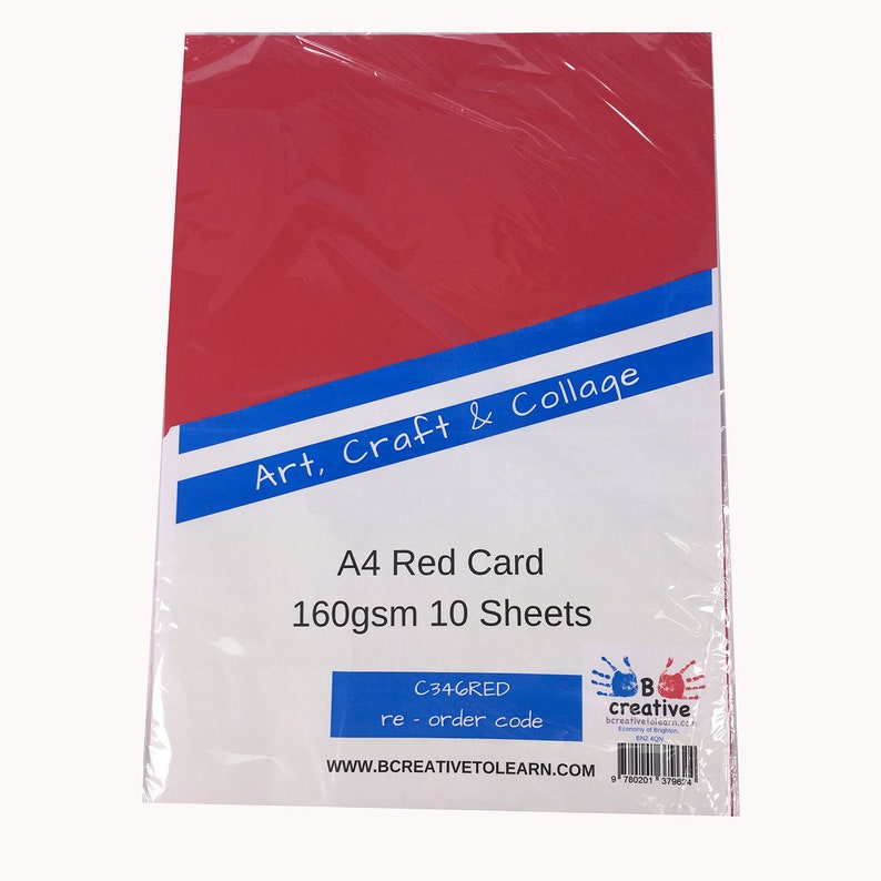A4 Red Card 10 Sheets Ruby Red Craft Card 160gsm A4 Coloured - Etsy