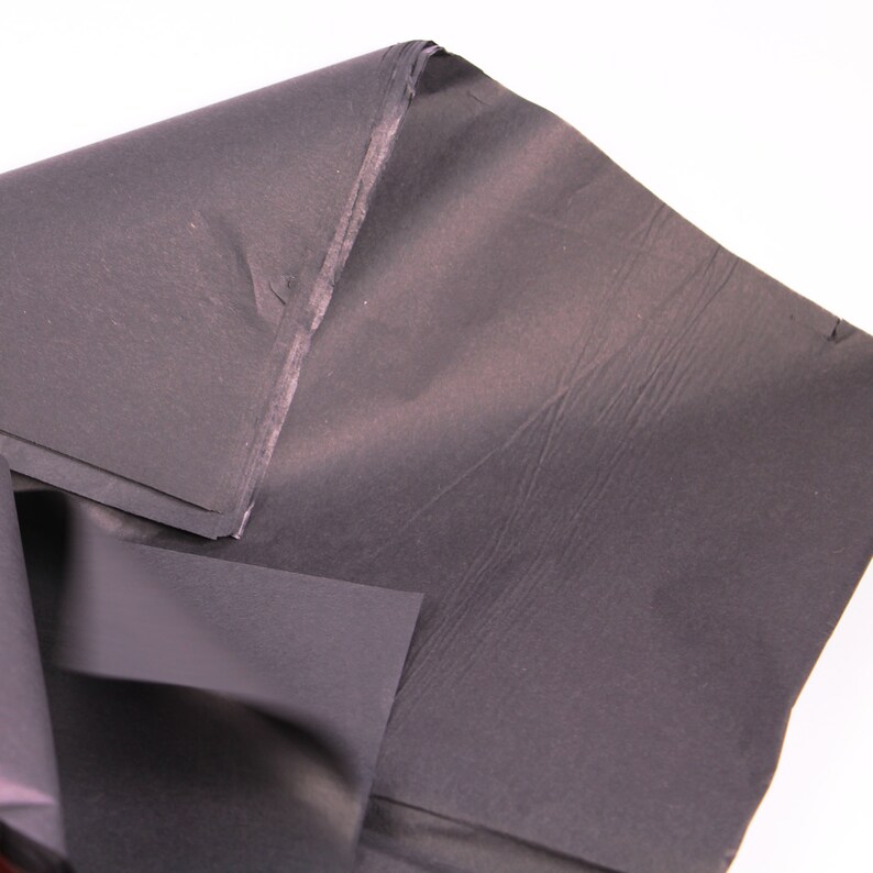 Black Coloured Tissue Paper Sheets Luxury Large Acid Free Art | Etsy