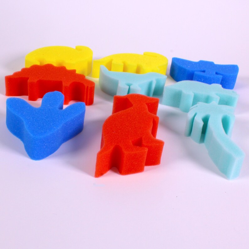 Prehistoric Animal Dinosaur Painting Sponges for Kids Art - Etsy