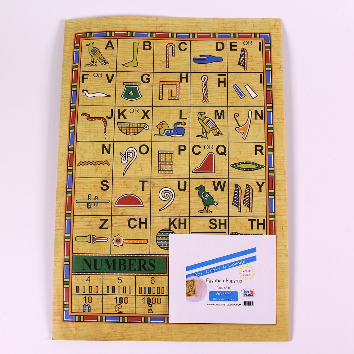Ancient Egyptian Papyrus Paper Sheets for Kids Hieroglyphics | Etsy UK